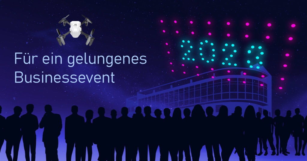 Drohnenshow für Firmenfeiern | 1001-Drohnenshow